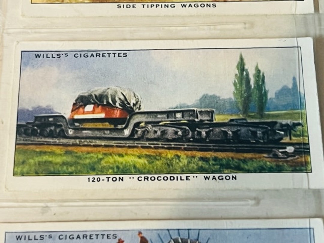 Railroad Card Train Railway Equipment 1938 HO Wills Imperial 120 Ton ...