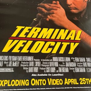 Movie Theater Cinema Poster Lobby Card 1994 Terminal Velocity Charlie ...