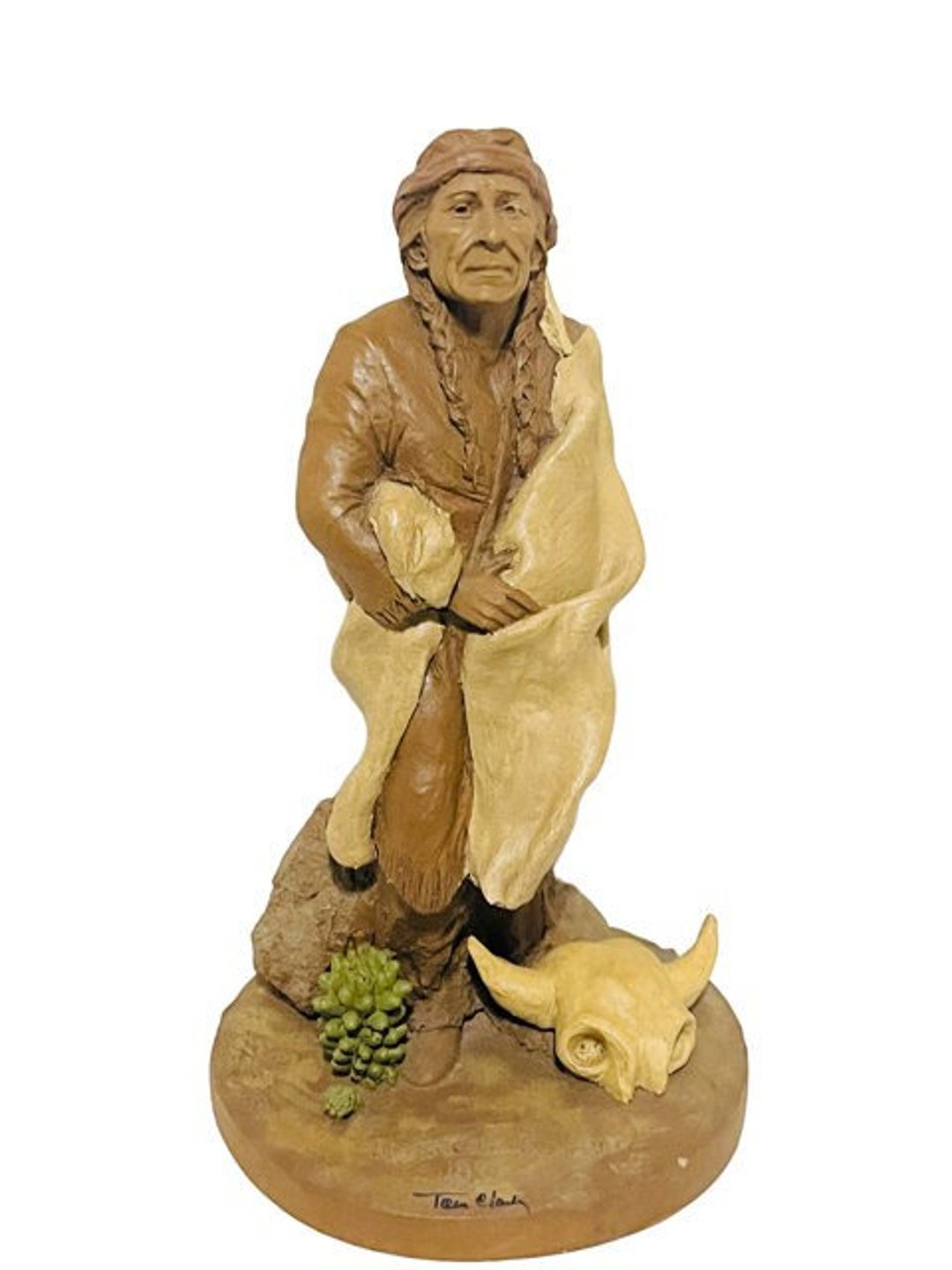 Tom Clark Figurine Gnome Elf SIGNED Sculpture Cairn Chief Cowboy ...