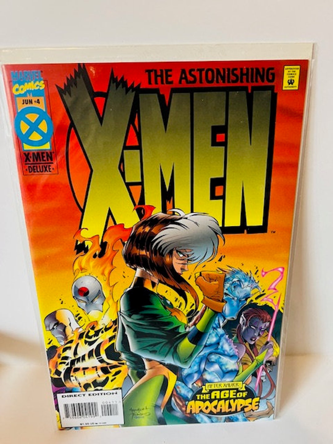 X-men #1 Comic Book Marvel Vtg 1995 the Astonishing Age Apocalypse ...