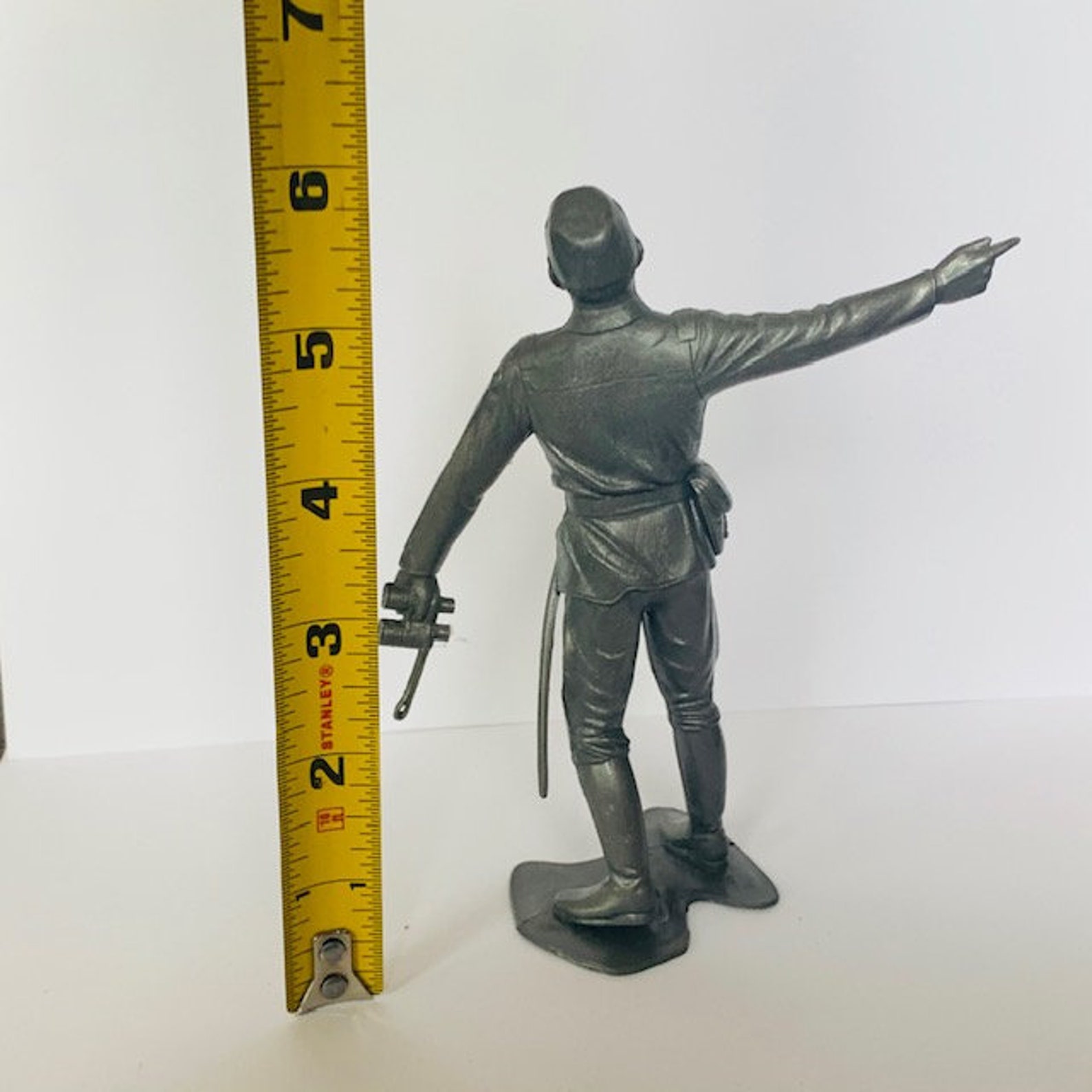 PLASTIC ARMY MEN Louis Marx 6" Vintage Toy Soldier Vtg Military Marines ...