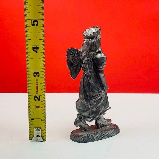 MICHAEL RICKER PEWTER figurine sculpture vintage statue folk | Etsy