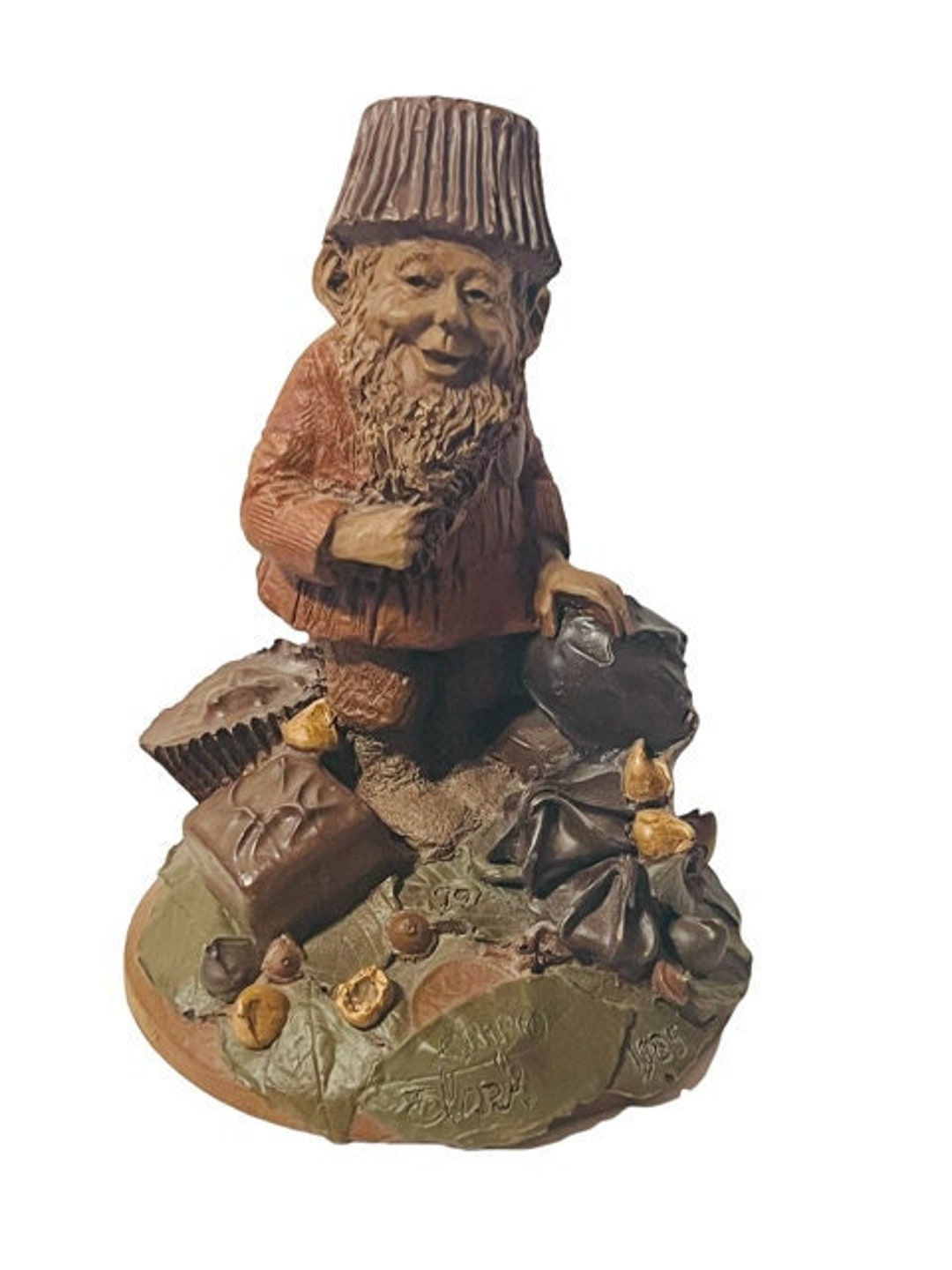 Tom Clark Figurine Gnome Signed Sculpture Cairn Coin Dwarf Chip 1985 ...