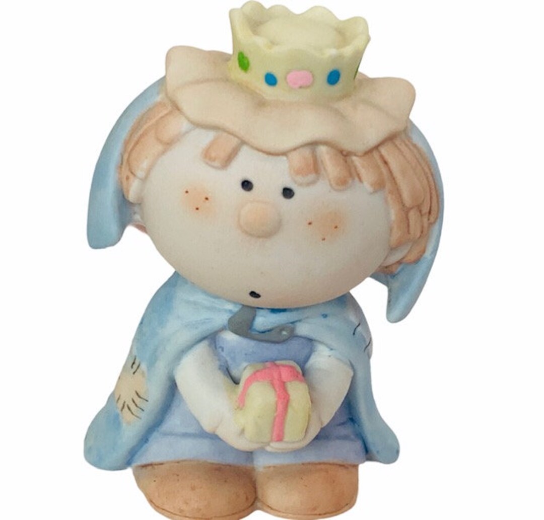 BUMPKINS NATIVITY FIGURINE Vintage Fabrizio George Good Porcelain ...