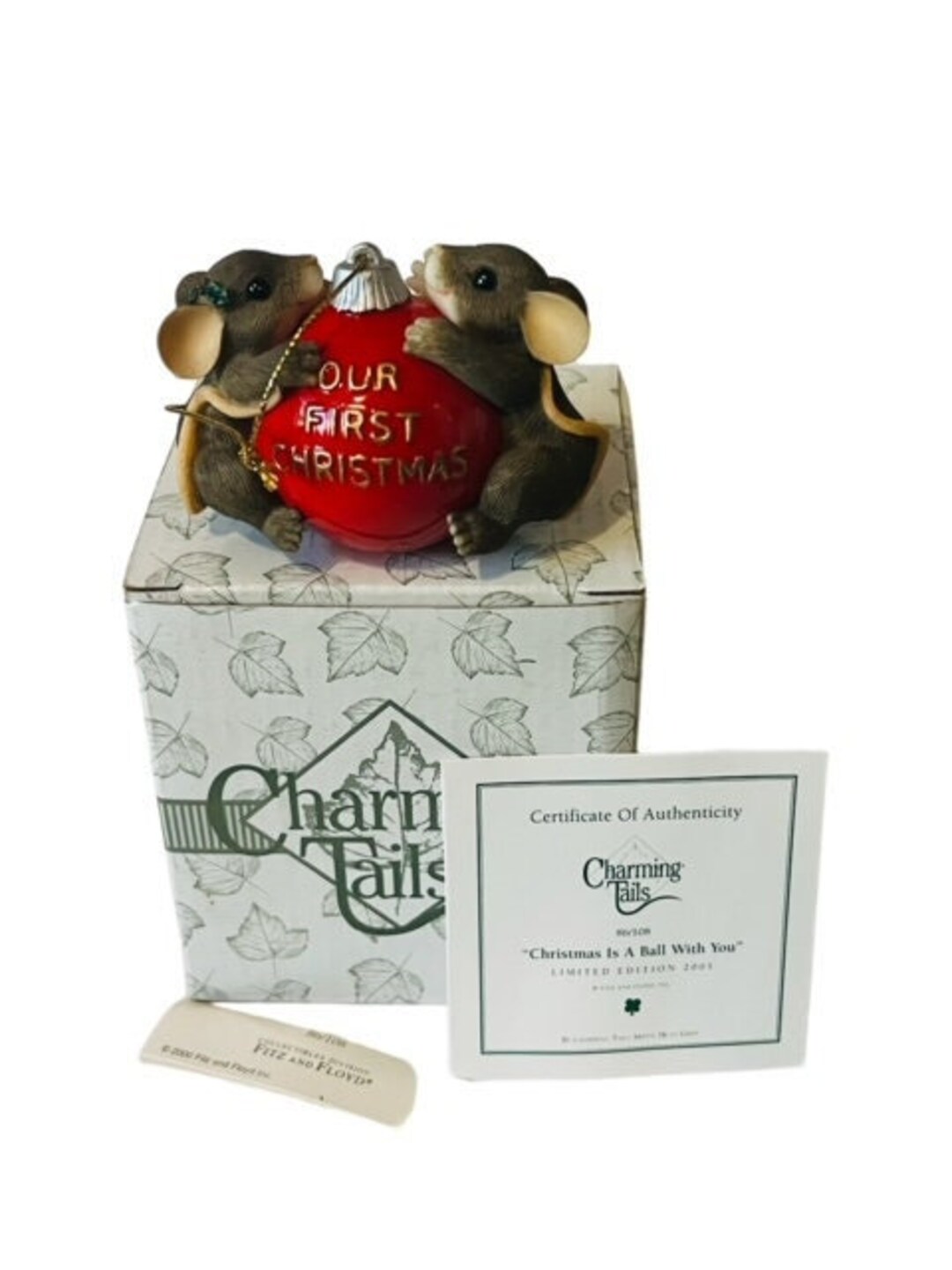 Charming Tail Figurine Mouse Fitz Floyd Anthropomorphic Mice Ornament ...