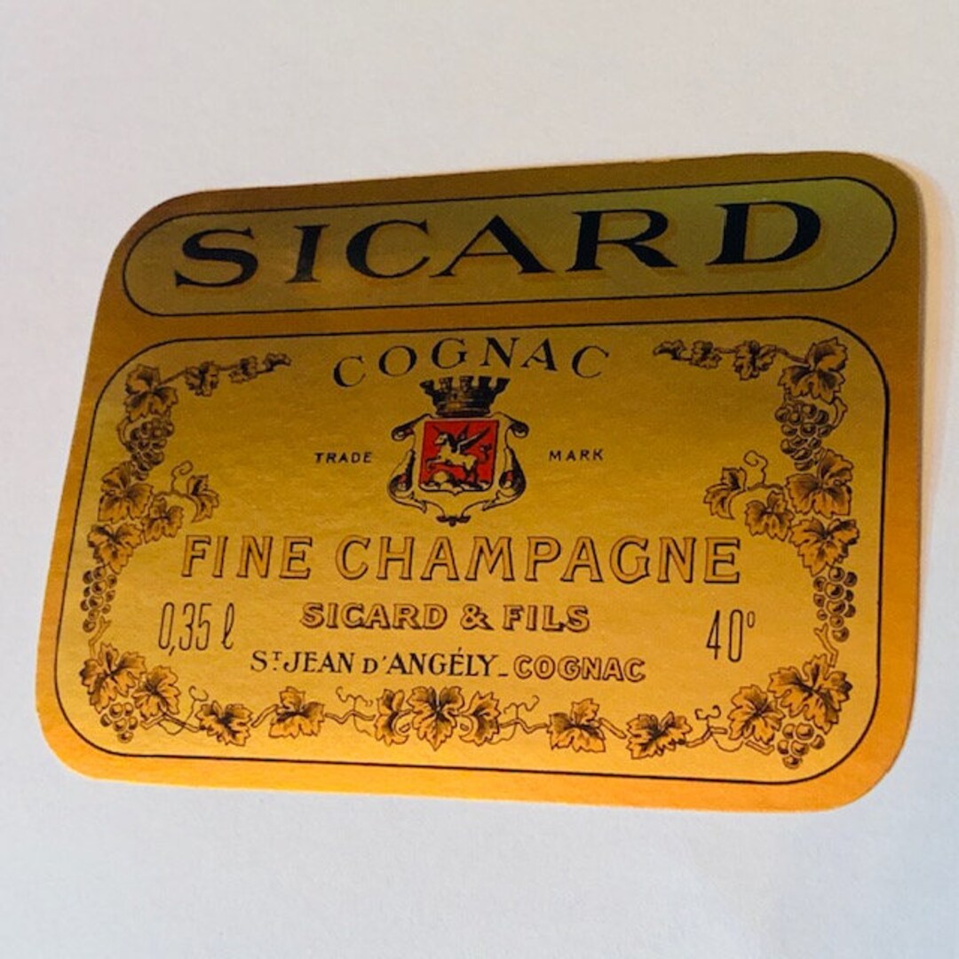 WINE BEER LABEL Drug Store Paper Ephemera Vintage Craft Liquor Sicard ...