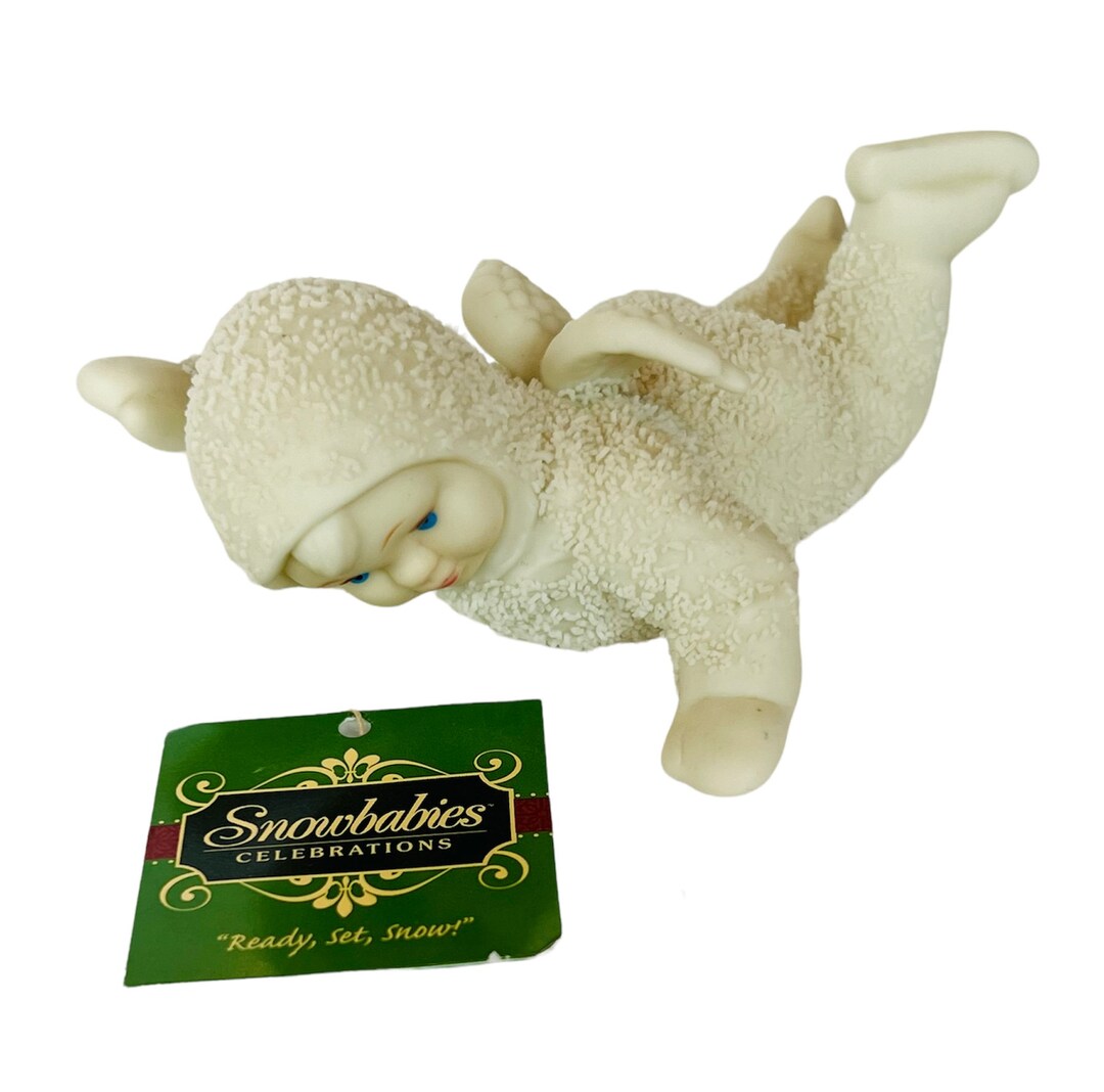 Snowbabies Department 56 Figurine Christmas Snow Babies Vtg Angel Ready ...