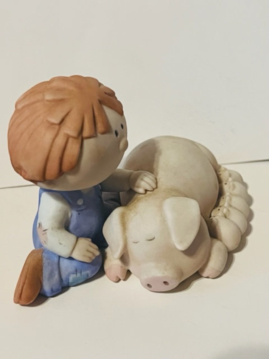 Bumpkins Pig Figurine Anthropomorphic Piggy Hog Piglet Vtg Ceramic ...