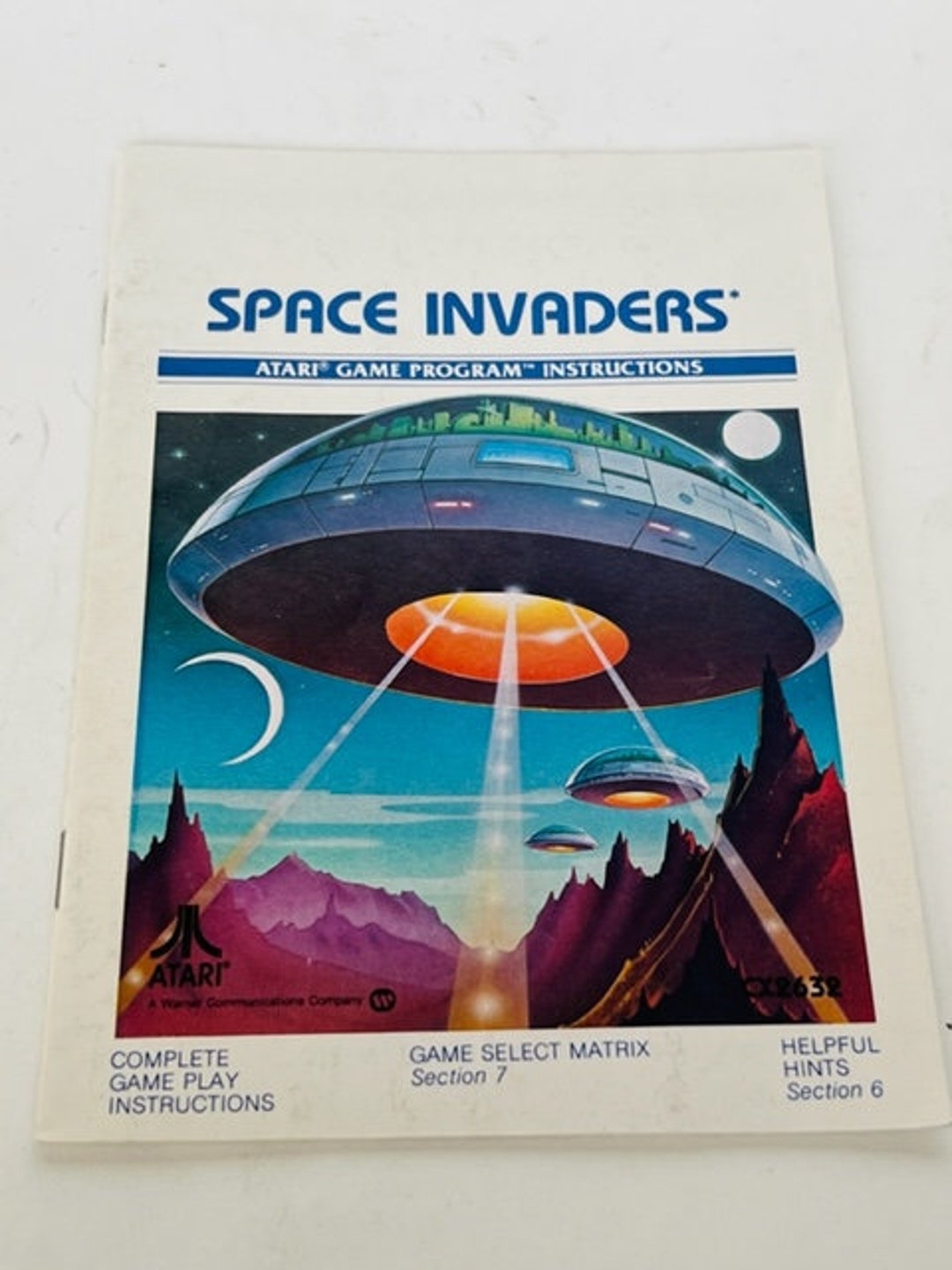 Space Invaders Atari 5200 Video Game Vtg Manual 2600 Instructions ...