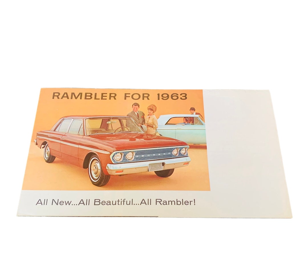 Nash Rambler Advertisement Vintage Fold Out Pamphlet Sign Ad Ephemera ...