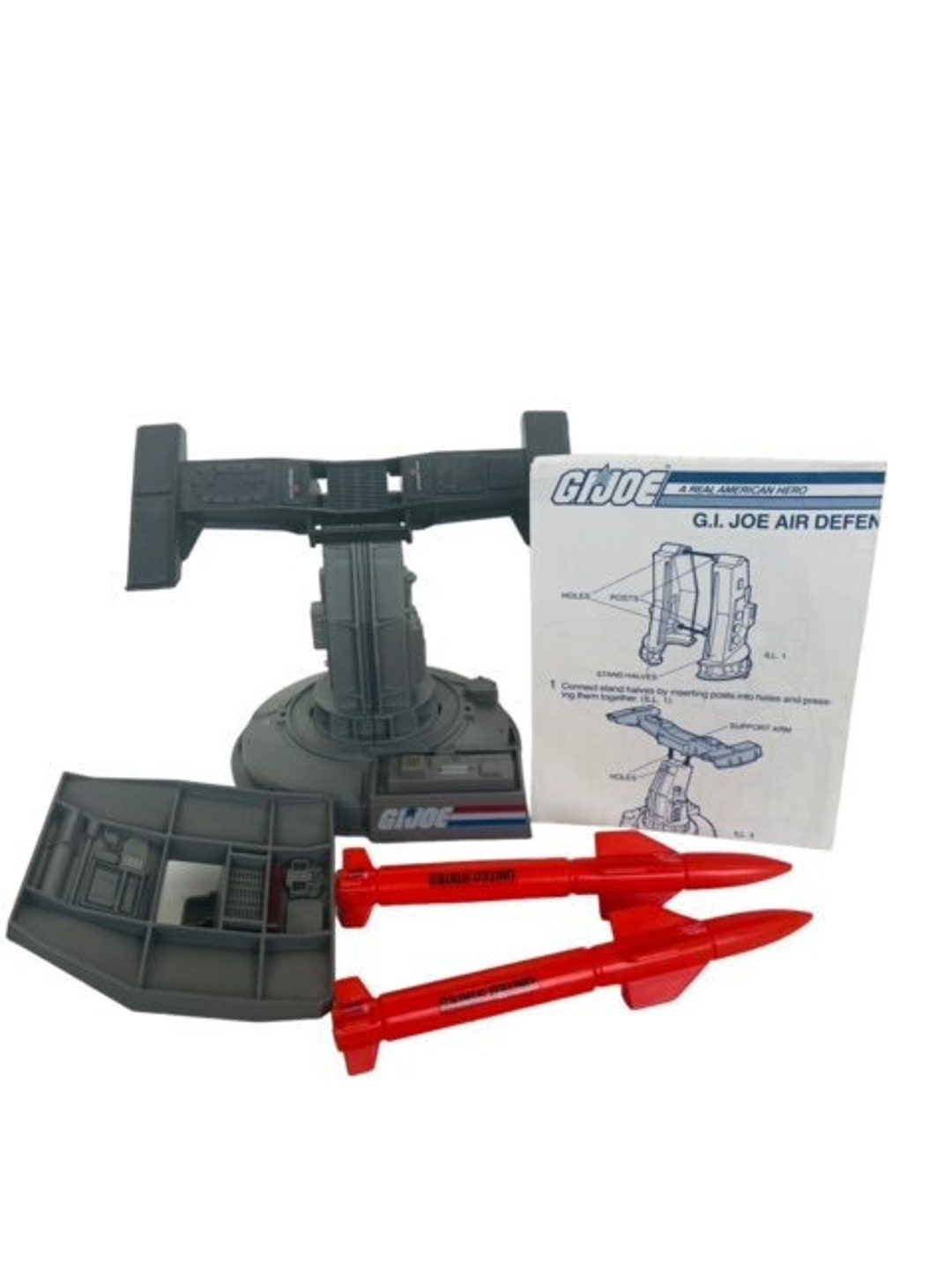 Air Defense Missiles Set 1985 Gi Joe Cobra ARAH Figure Hasbro COMPLETE ...