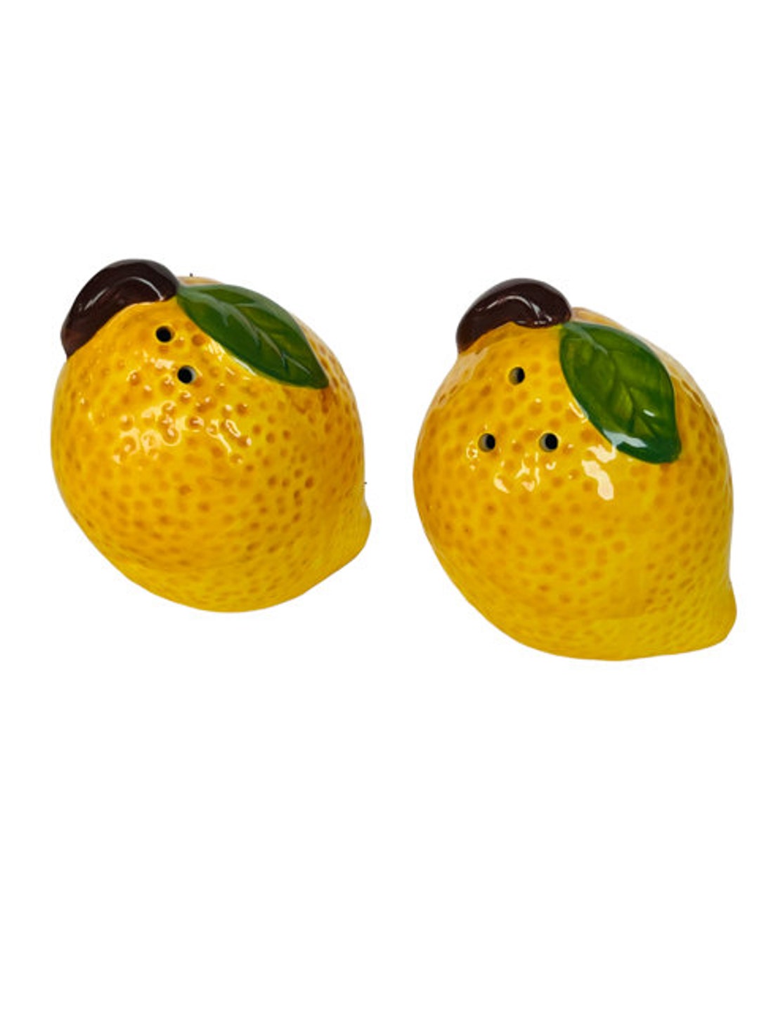 Lemon Fruit Vegetable Salt Pepper Shakers Figurines Kitchen Table Decor ...