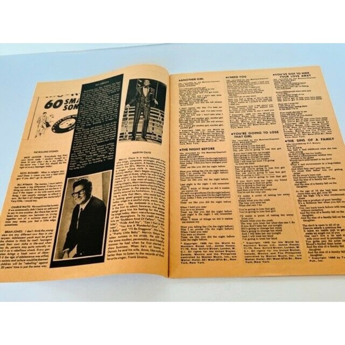 Charlton Magazine 1965 Over 50 Songs Stars December Rolling Stones Tom ...