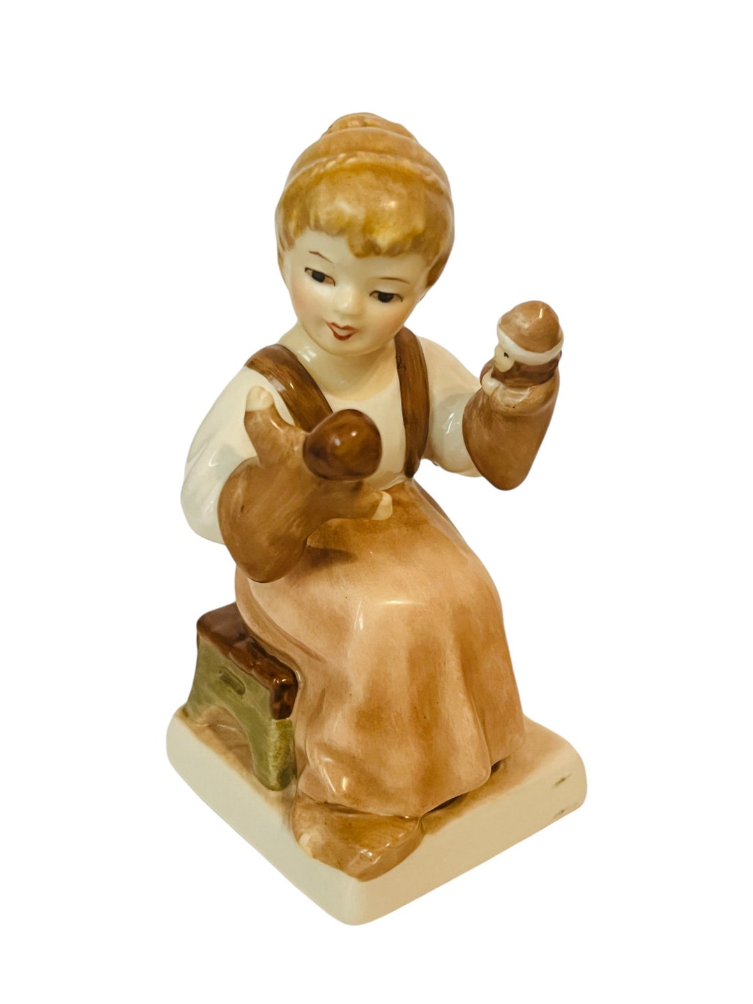 Goebel Hummel Figurine West Germany Vtg Berta W Hand Puppet Show 1984 ...