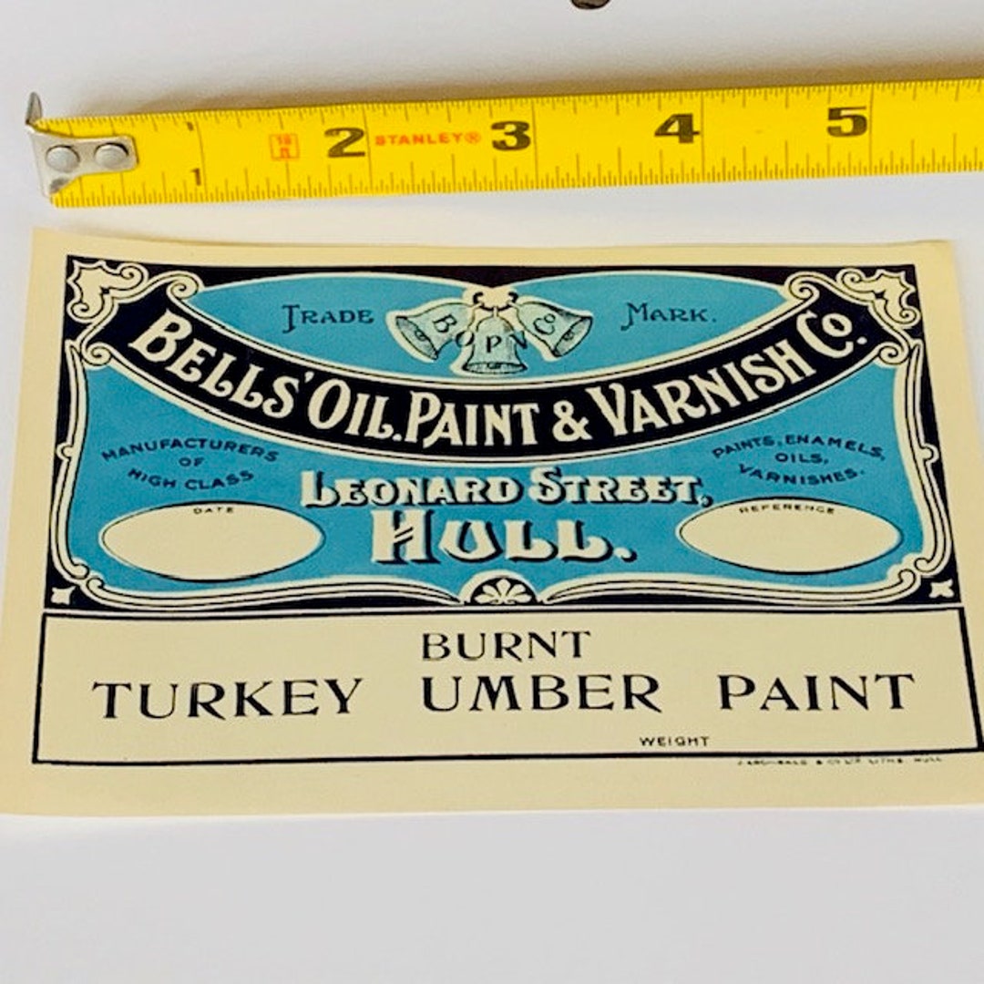 PAINT VARNISH LABEL farmacia papel efemera artesanía vintage publicidad ...