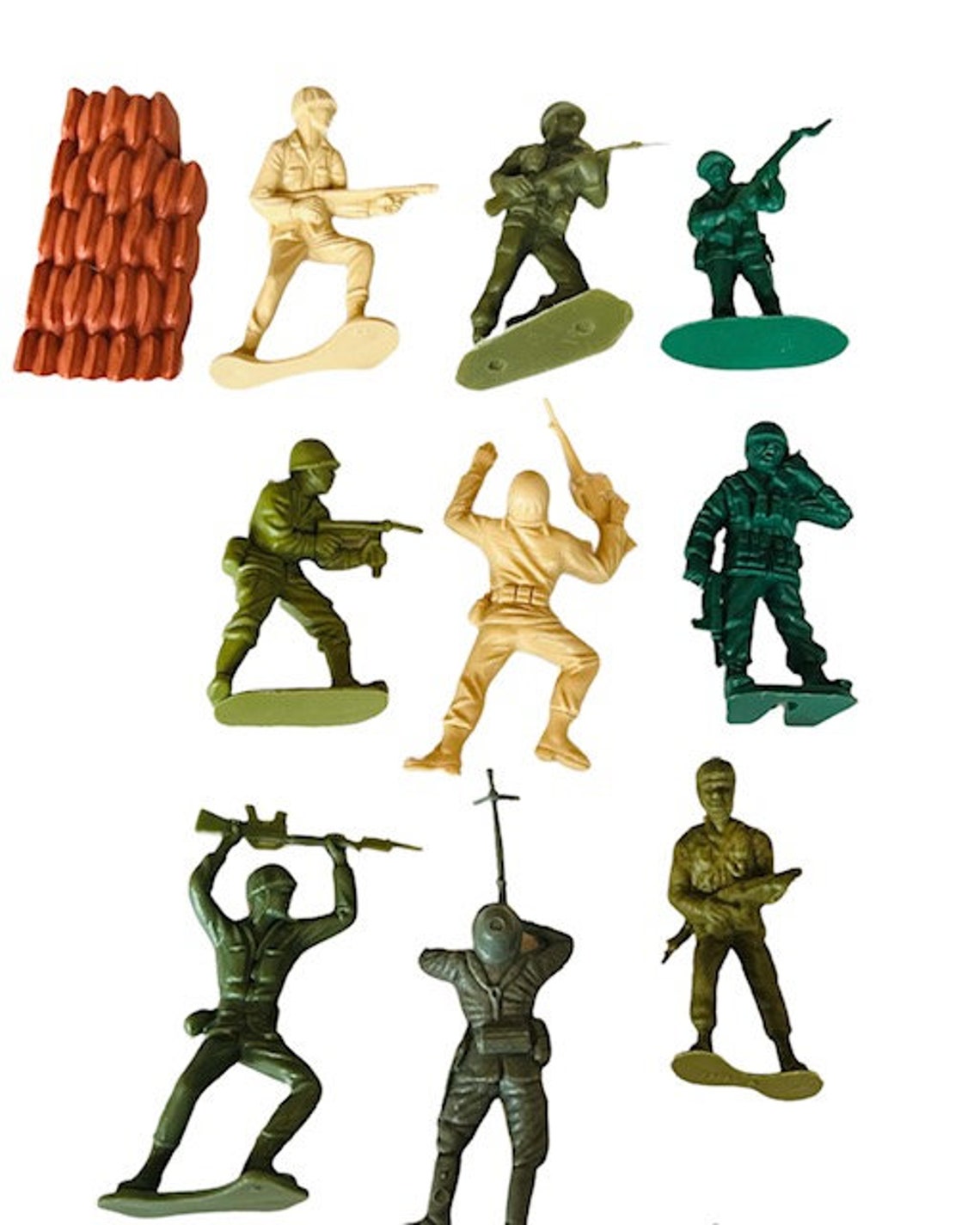 Toy Soldier Vtg Military Figure Army Men Mpc Mee Marx Plastic LOT Ww1 ...