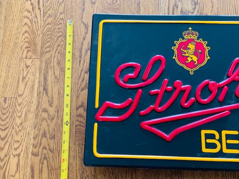 Stroh's Beer Light up Neon Bar Sign Detroit Michigan MI - Etsy