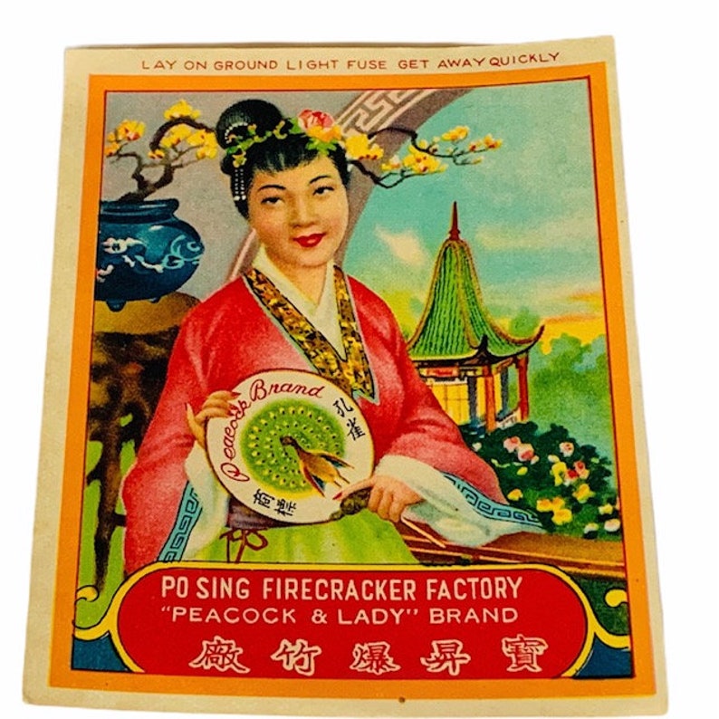 FIRECRACKER FIREWORKS LABEL Drugstore Paper Ephemera Vintage | Etsy