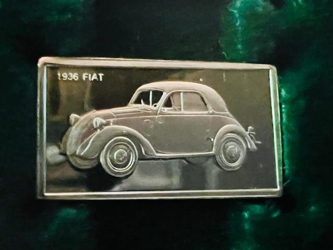 Franklin Mint Silver Bar Mini Ingot 1975 Centennial Car Classic 1936 ...