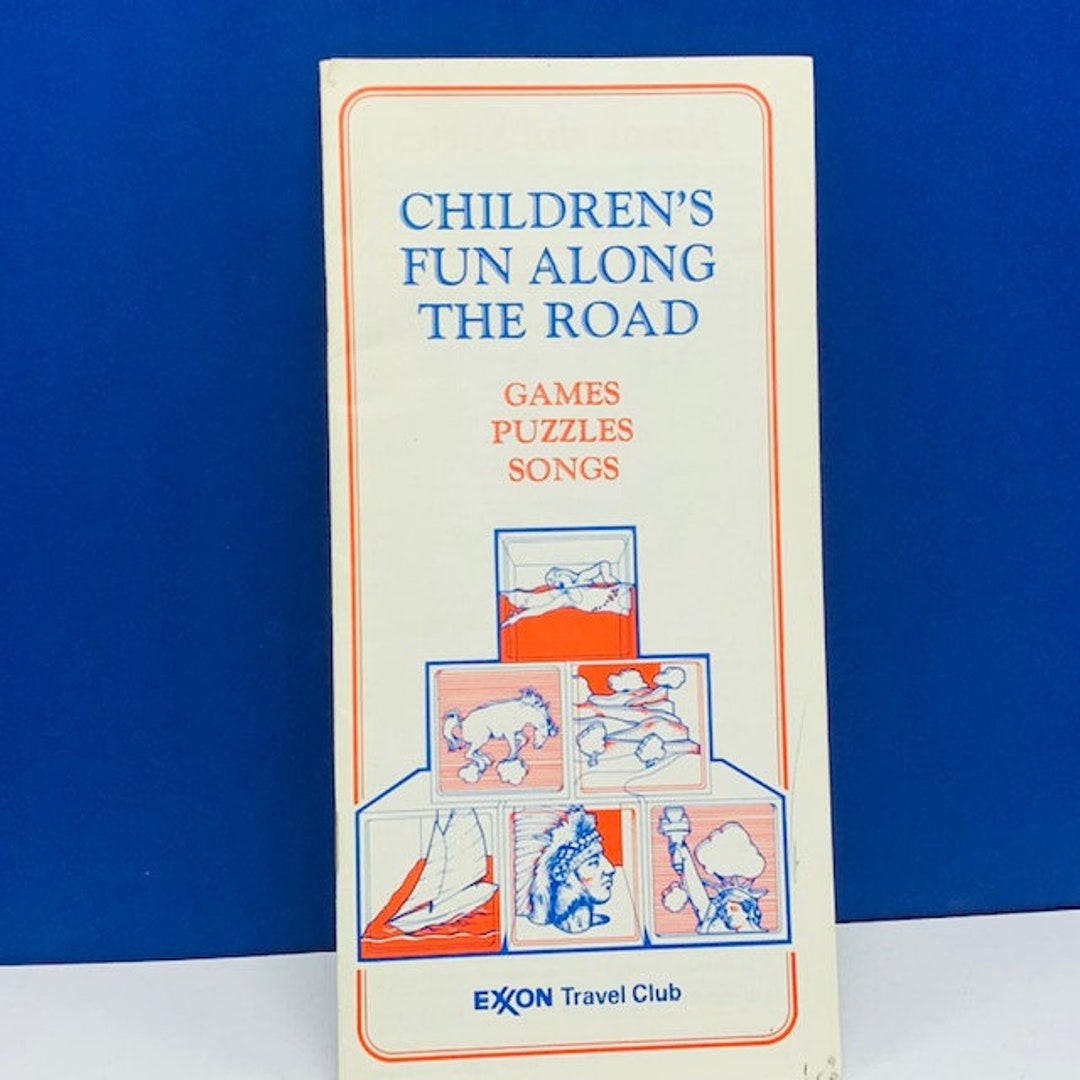 EXXON TOURING SERVICE Advertising Paper Ephemera Vintage 1970s Gas Oil ...