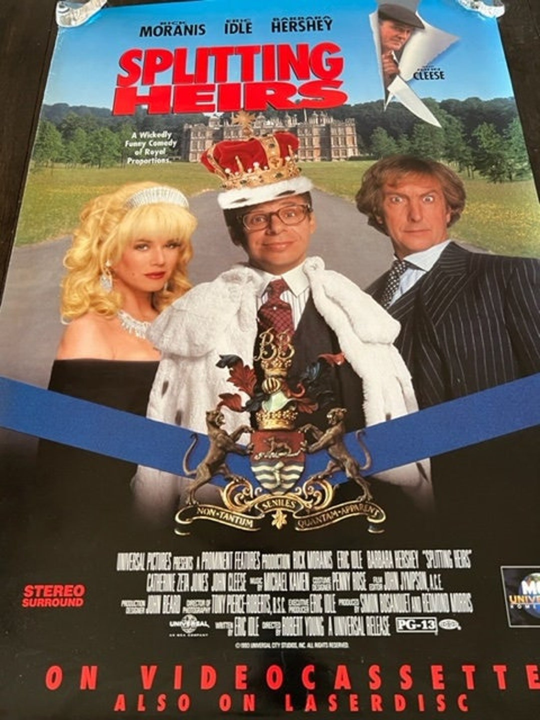 Movie Theater Cinema Poster Vtg Lobby Card 1993 Splitting Heirs Rick ...