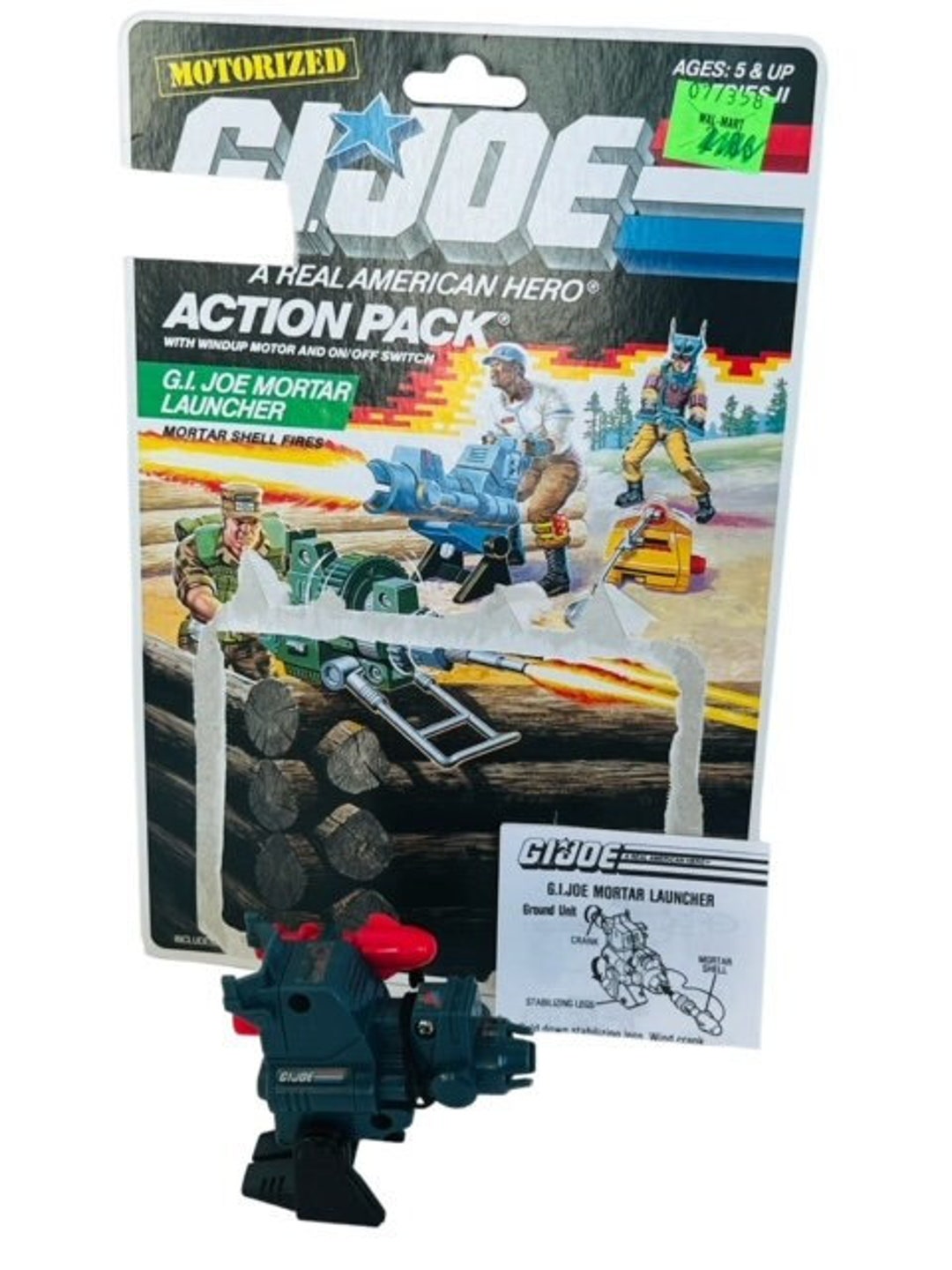 Motorized Mortar Launcher 1988 Gi Joe Cobra ARAH Figure Vehicle Hasbro ...