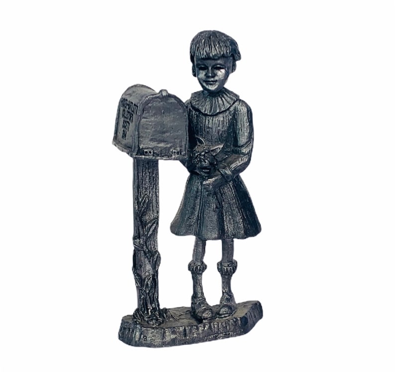 Michael Ricker Pewter Figurine Vtg Signed Sculpture Metal Decor Gift ...