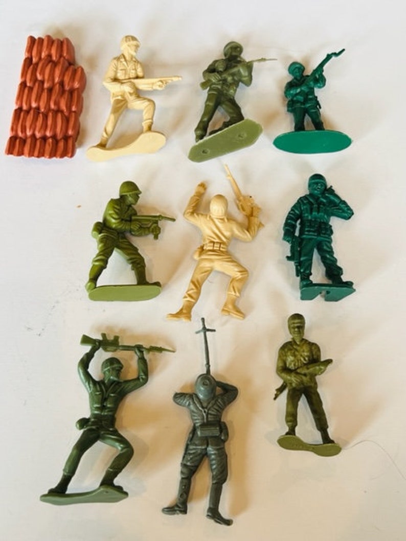 Toy Soldier Vtg Military Figure Army Men Mpc Mee Marx Plastic - Etsy