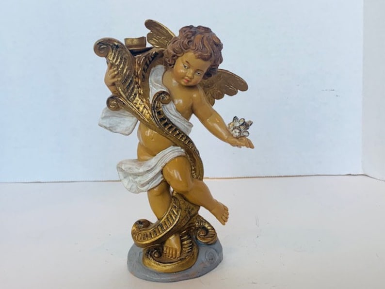 Roman Fontanini Angel Figurine Italy Depose Vtg Art Sculpture Nativity ...