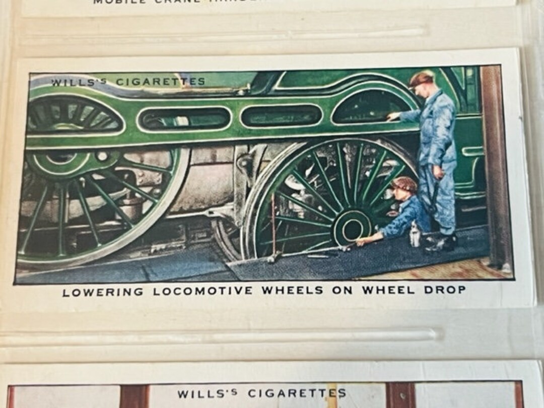 Railroad Card Train Railway Equipment 1938 HO Wills Imperial Locomotive ...
