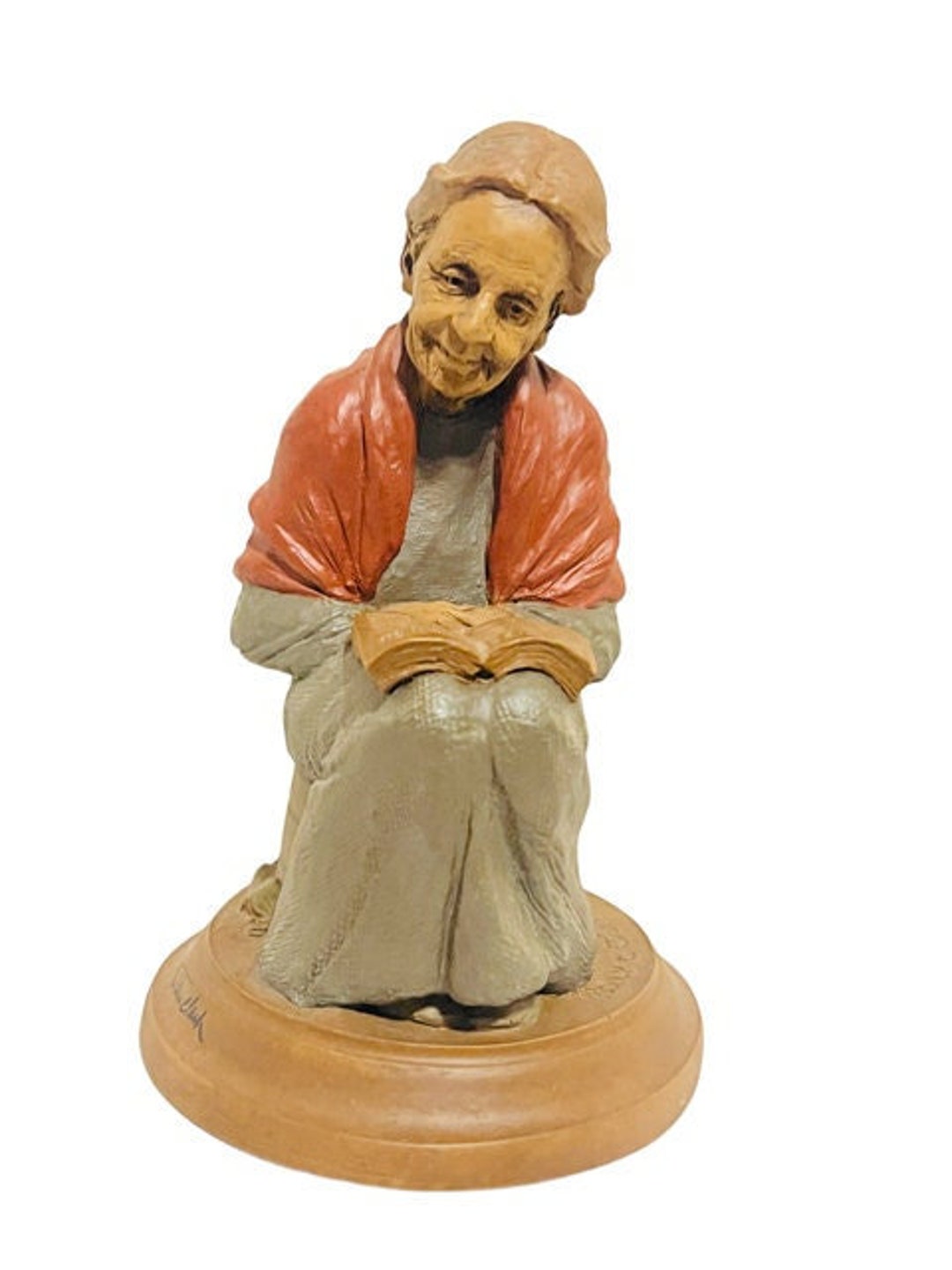 Tom Clark Figurine Gnome Elf SIGNED Sculpture Cairn Vtg Molly Grandma ...