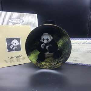 Vtg WS George Collectible Plate Will Nelson Panda Endangered Species ...