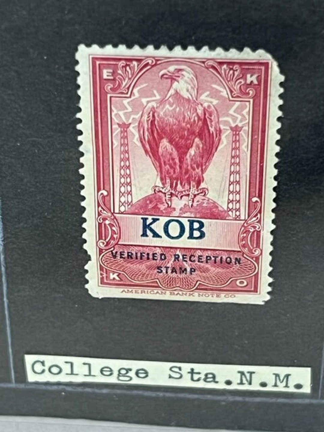 EKKO Stamp Early Ham Radio Days Dxer Collector American Bank - Etsy