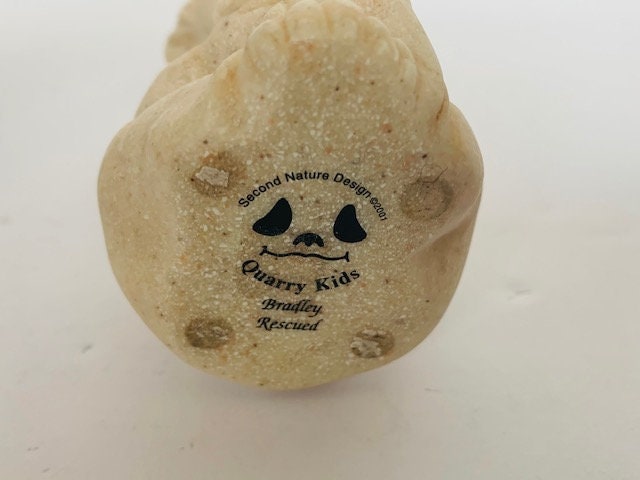 QUARRY KIDS FIGURINE Critters vintage stone sculpture | Etsy