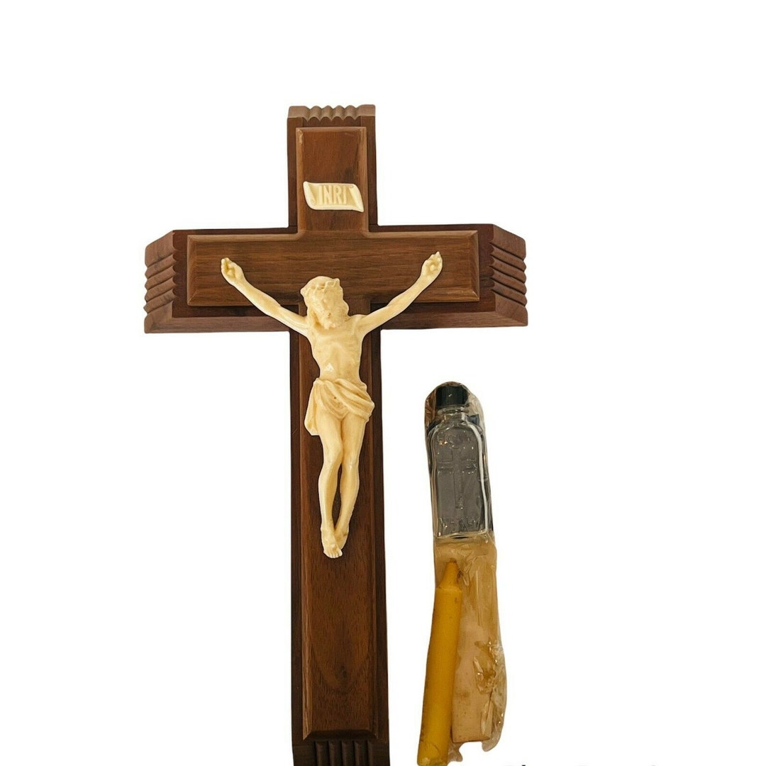 Sick Call Cross Jesus Christ Last Rite Right Kit Holy Water - Etsy