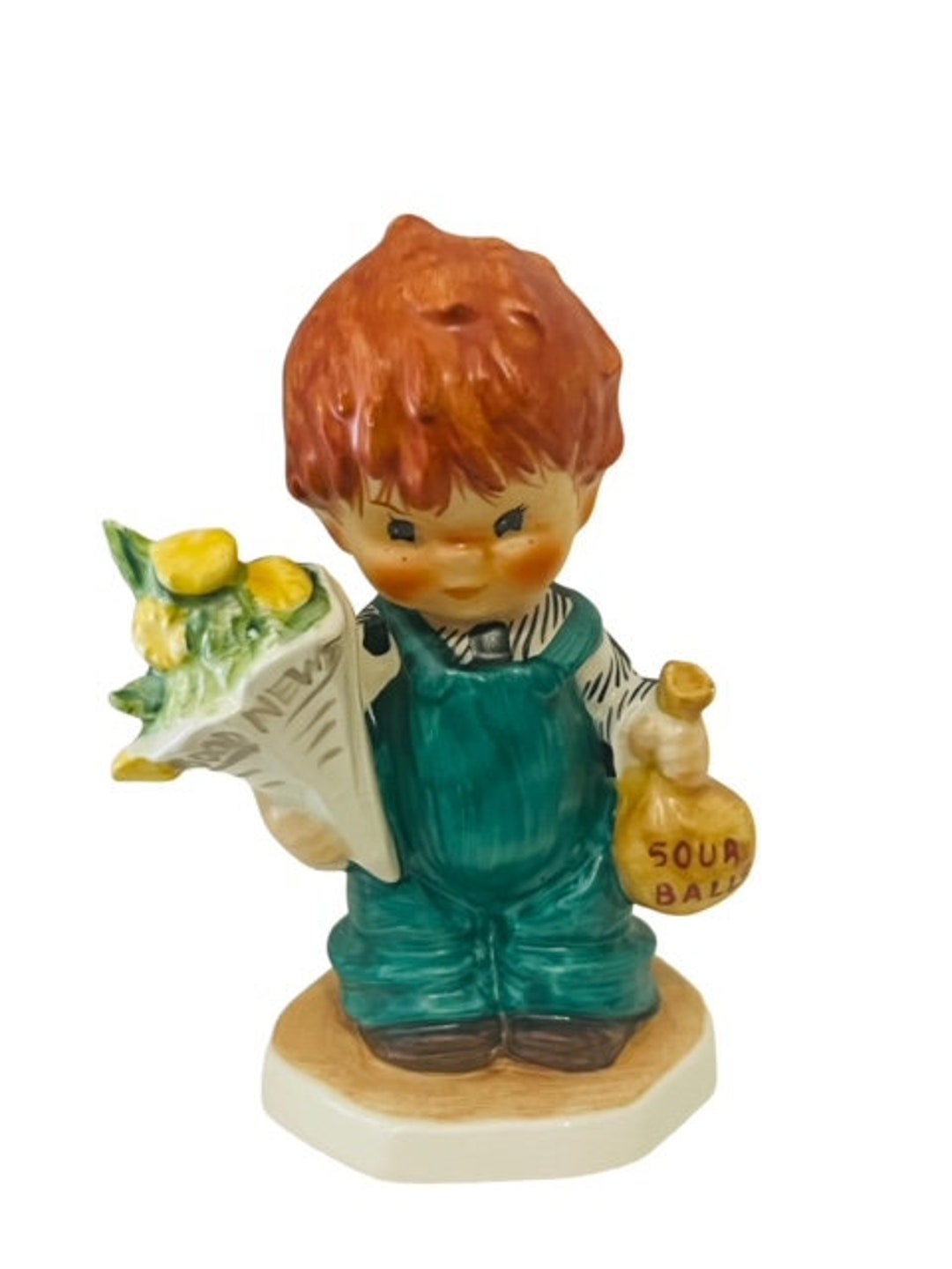Goebel Redheads Hummel Figurine Germany Red Head Vtg Byj26 Good News ...