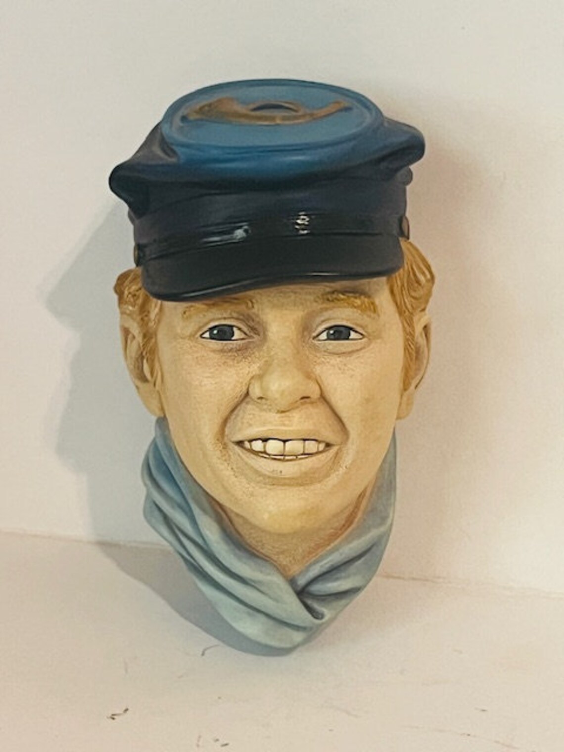 Bosson Legend Chalkware Face Bust Figurine Wall England 1986 Drummer ...