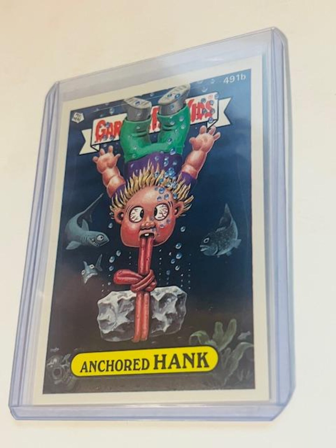 Anchored Hank Garbage Pail Kids Trading Card 1986 Topps PACK FRESH 491b ...