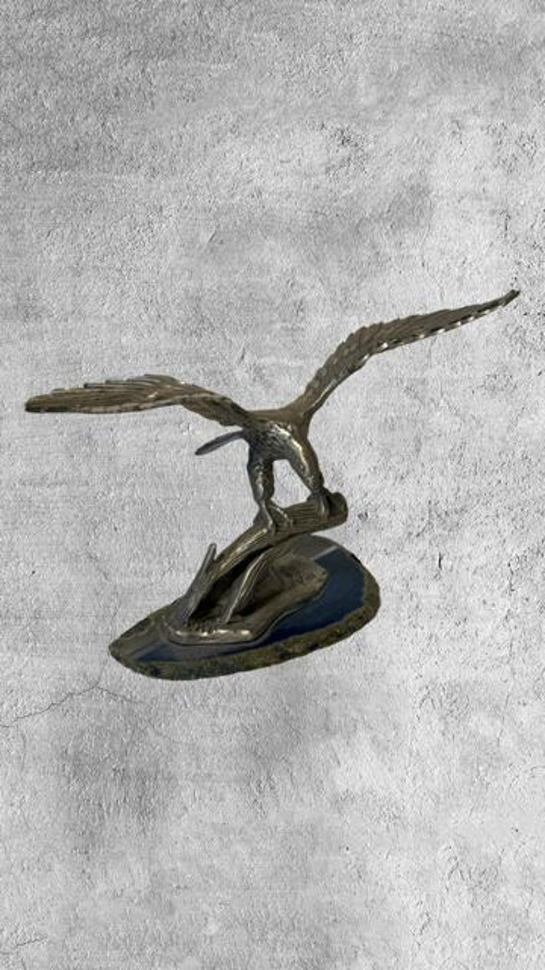 Vintage Pewter Bald Eagle Signed Ray Lamb Figure Figurine Falcon Bird ...