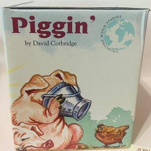 Pig Figurine Anthropomorphic Corbridge Piglet Flambro Piggin BOX Luxury ...