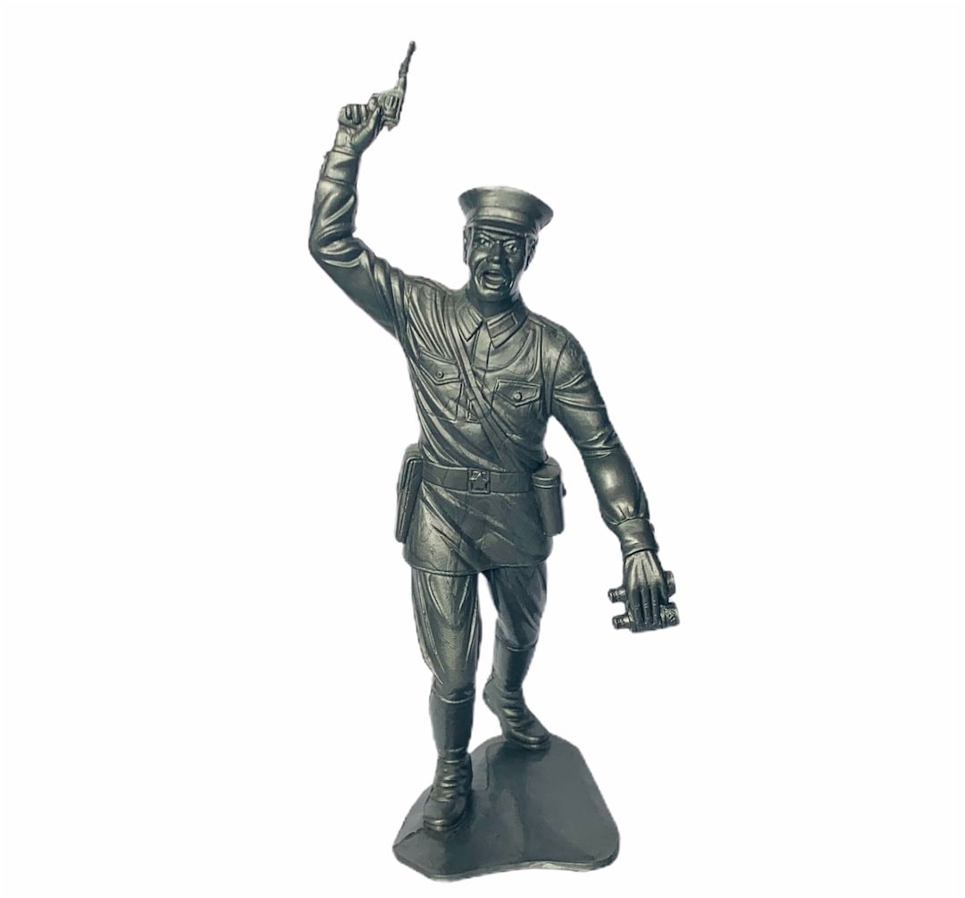 PLASTIC ARMY MEN Louis Marx 6" Vintage Toy Soldier Vtg Military Marines ...
