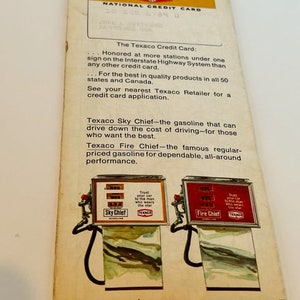 Texaco Star Vintage Road Map 1960s to 1970s Gas Station Oil Corner ...