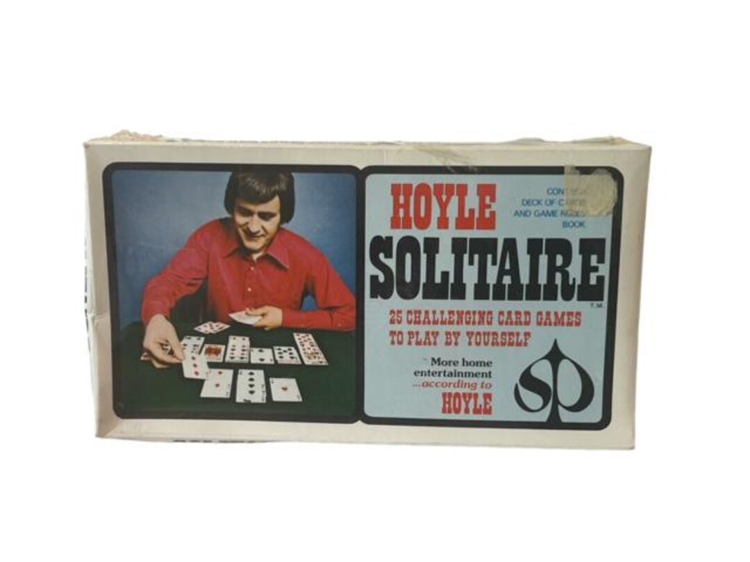 Hoyle Solitaire Playing Card Deck Game Vtg FACTORY SEALED 1970s ...
