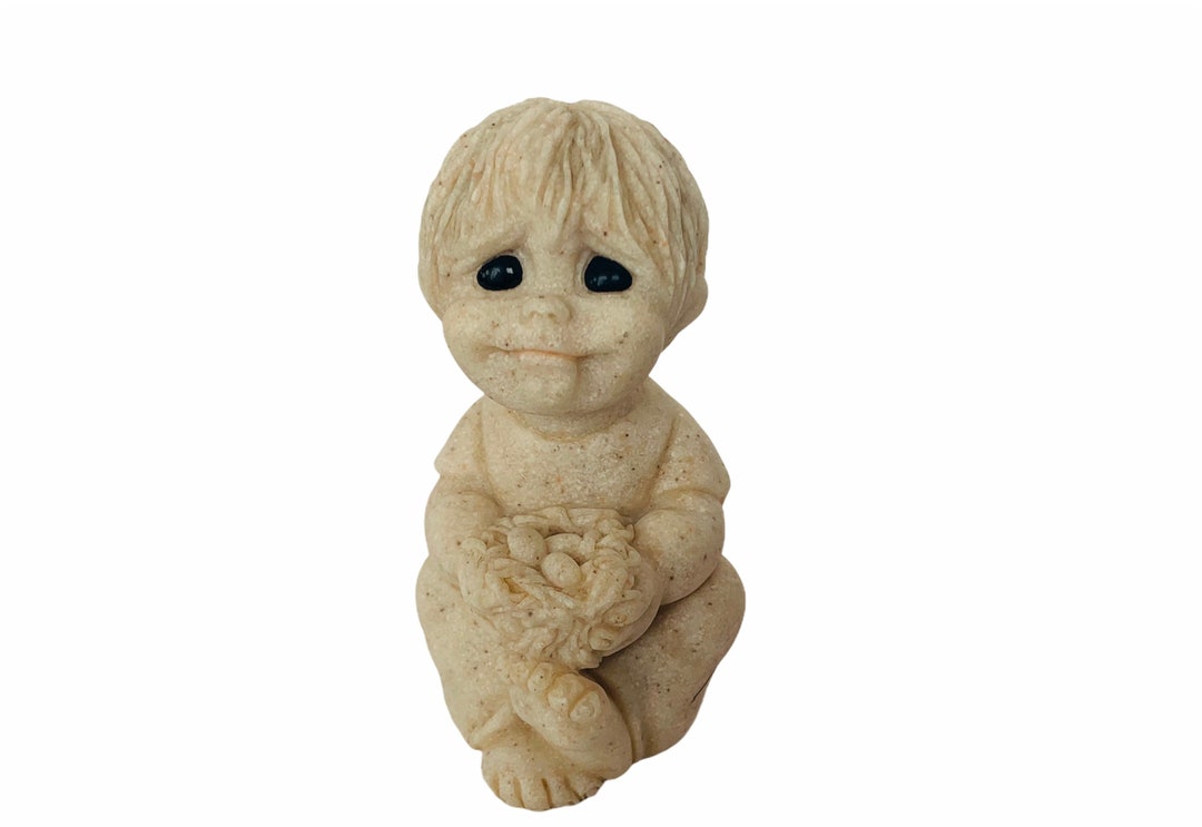 QUARRY KIDS FIGURINE Critters Vintage Stone Sculpture Anthropomorphic ...