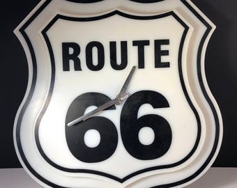 Route 66 Wall Clock - Etsy