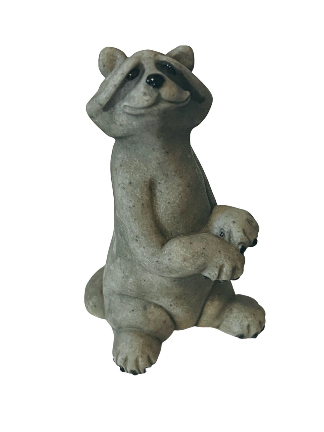 Raccoon Figurine Anthropomorphic Quarry Critters Second Nature Design ...