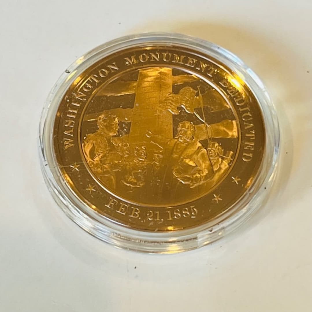 Franklin Mint Bronze Coin Medal History United States Washington ...