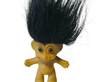 Black Hair Troll Doll - Etsy