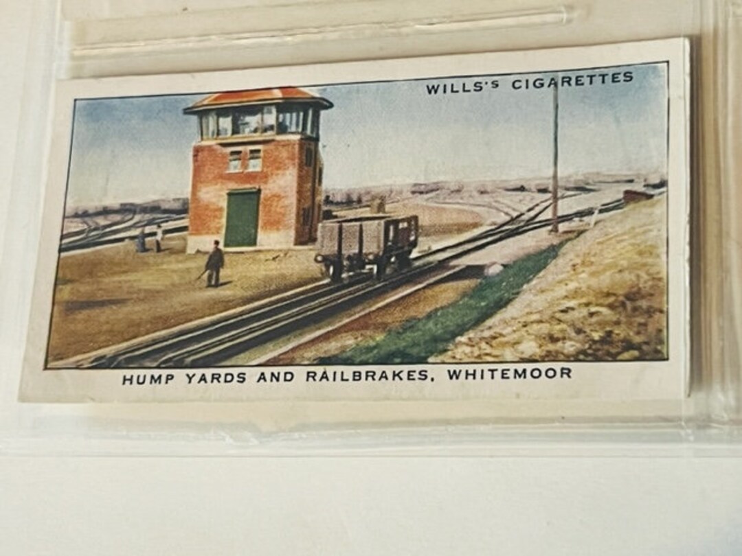 Railroad Card Train Railway Equipment 1938 HO Wills Imperial Hump Yard ...