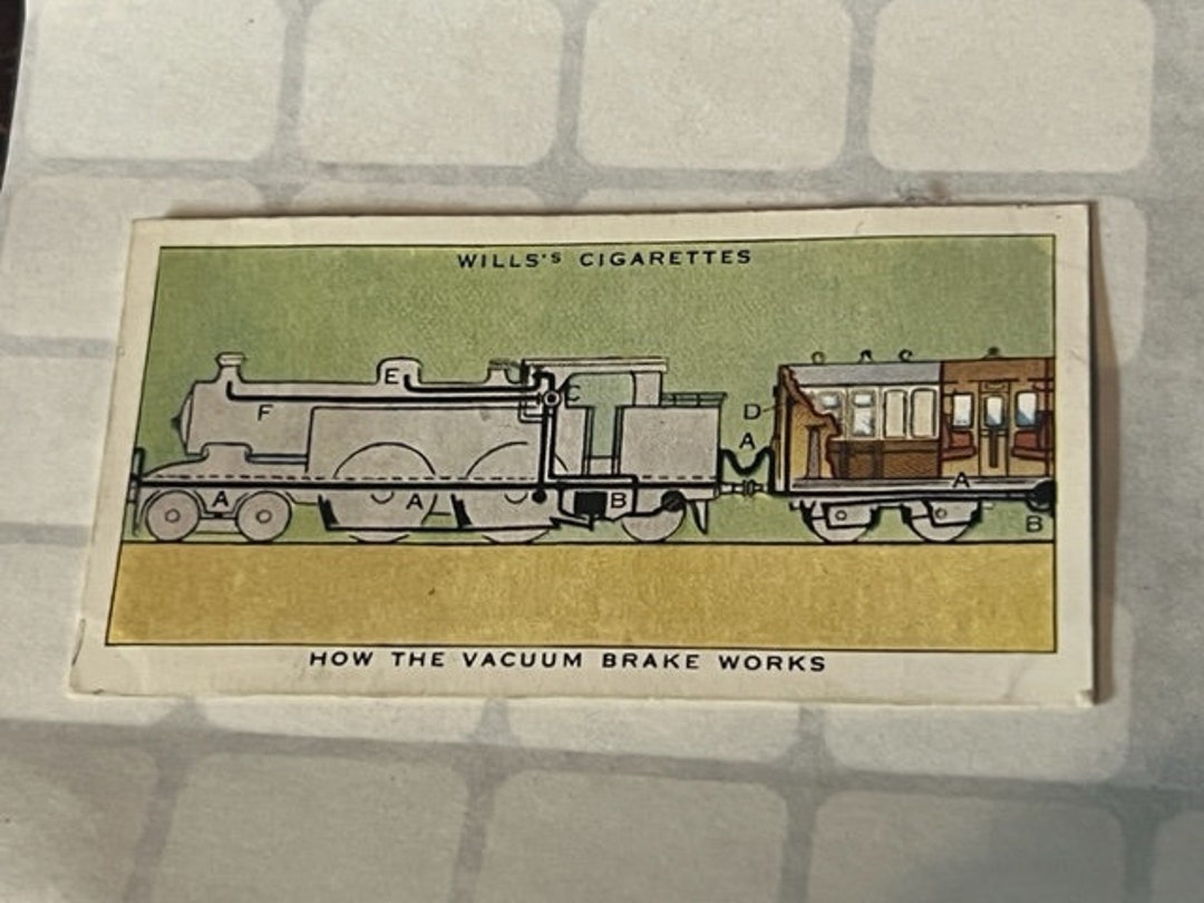 Railroad Card Train Railway Equipment 1938 HO WD Wills Imperial Vacuum ...